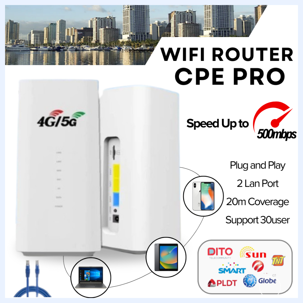 WiFi Router Sim Card Modem 4G/5G CPE PRO LTE Cat12 Up To 600Mbps 2.4G Speed AC1200 WIFI Router ...
