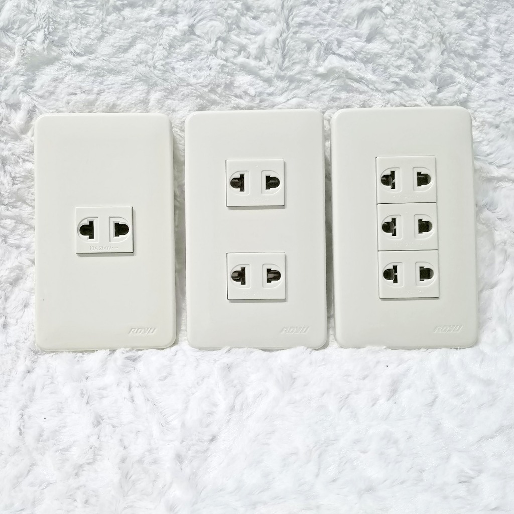 ROYU CLASSIC Series Universal Outlet / Socket Set 1 2 3 G Gang WH111 ...