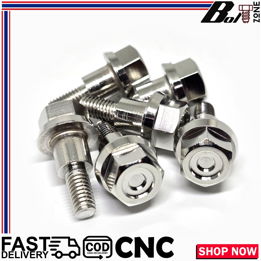SC SIAM CONCAVE CVT / CRANKCASE COVER BOLTS / SET OF 6 / NMAX V1 V2 ...