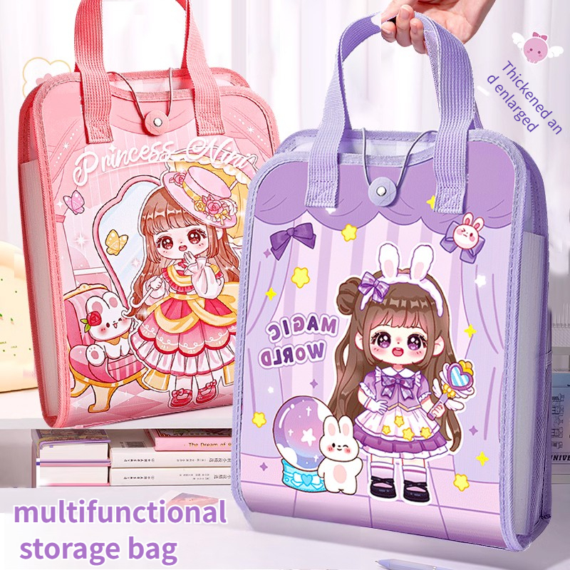 Vertical Handheld Folder 13 Layer Organ Bag Exam Paper Folder Storage ...