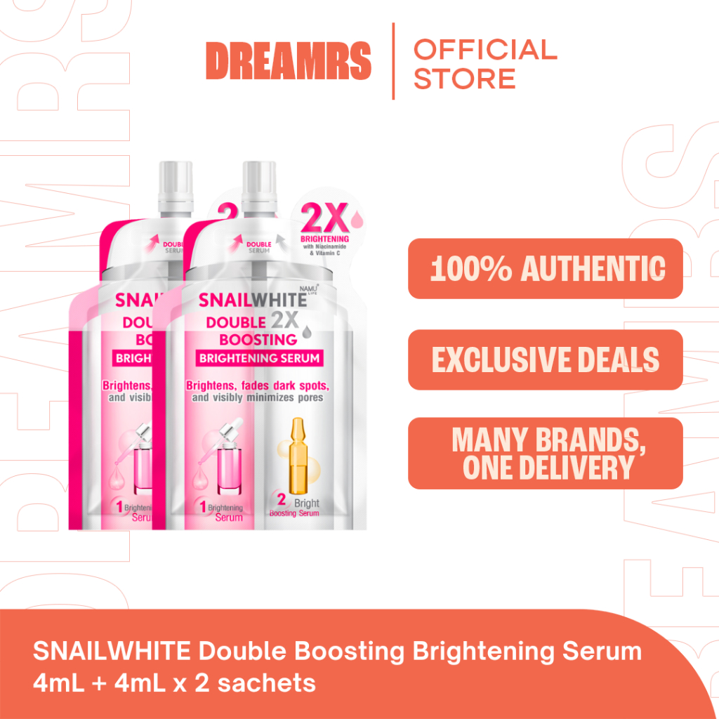 [NEAR EXP: DEC 2025] SNAILWHITE Double Boosting Brightening Serum 4mL + 4mL x 2 sachets | Shopee ...