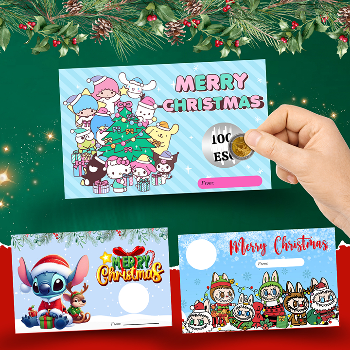 10pcs Character Scratch Card | Money Card Envelope | Angpao | Hello ...