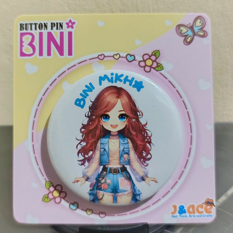Bini Chibi Merch Button Badge Pin Stickers Blooms Collection | Shopee ...