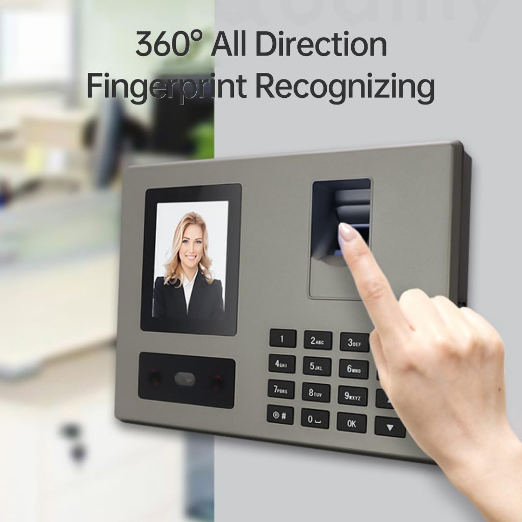 Intelligent Face Biometric Fingerprint Employee Attendance Machine 2.8 ...