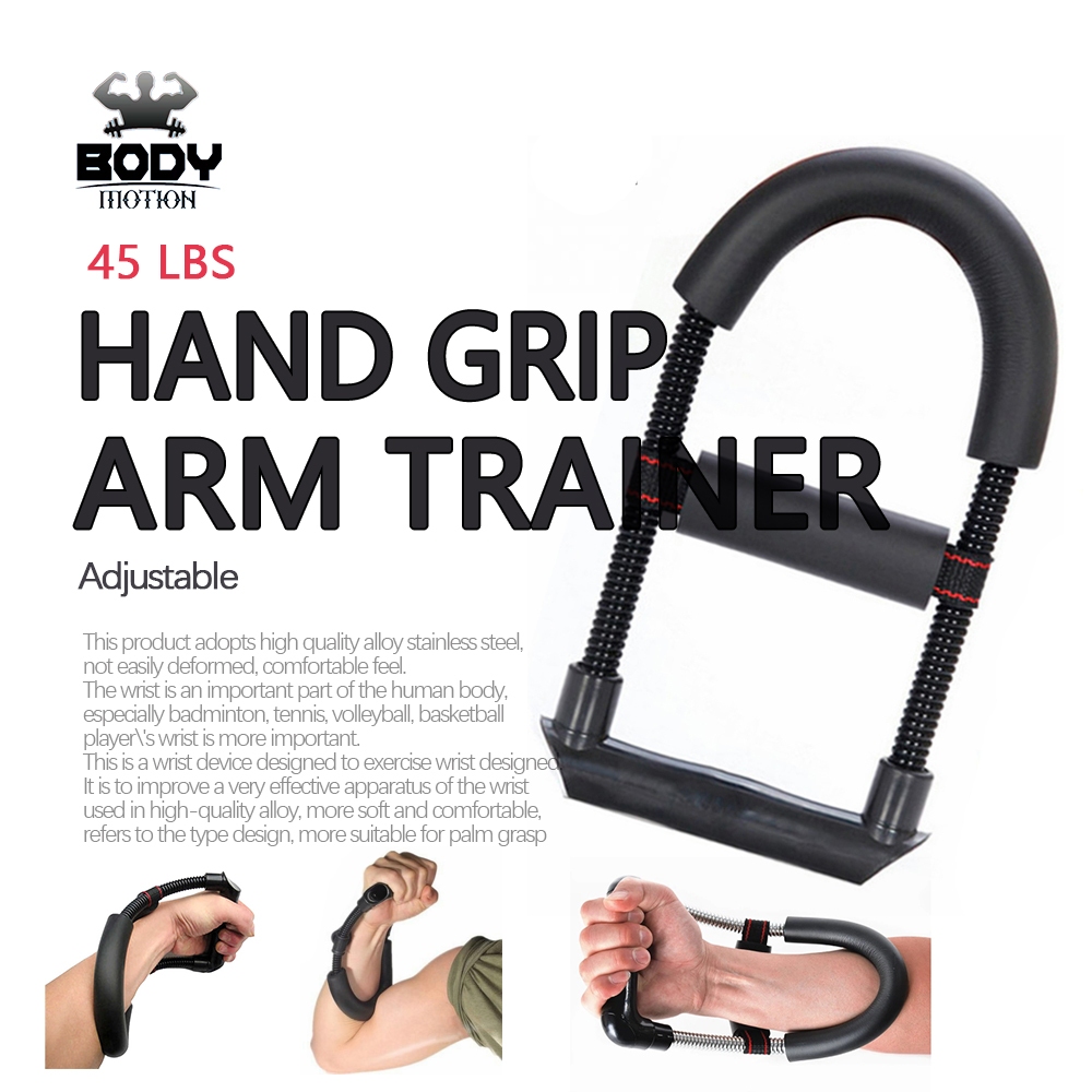 45 LBS Hand Grip Arm Trainer Adjustable Forearm Hand Wrist Exercises ...