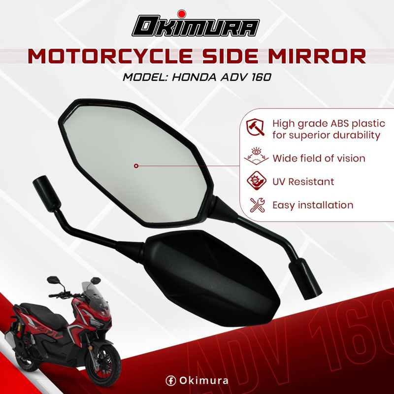 OKIMURA SIDE MIRROR ADV160 HONDA | Shopee Malaysia