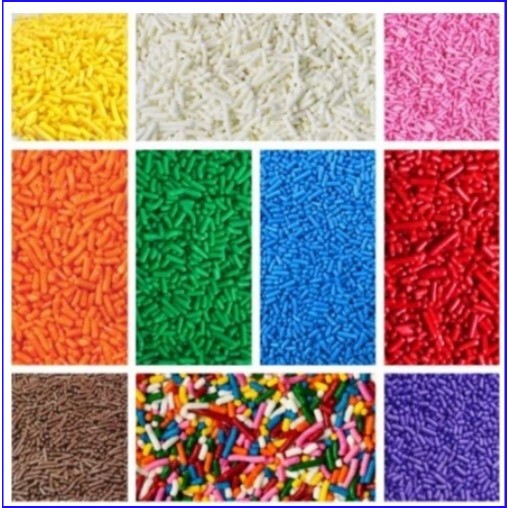 Sprinkle Candy Scramble Shake Toppings Cake Decor Rainbow Candy 100g ...