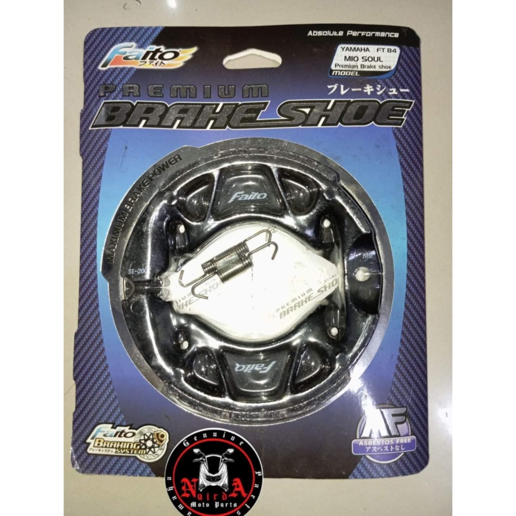 FAITO BRAKE SHOE for Mio m3, aerox v1/v2, mio soul 125, mio gear, honda ...