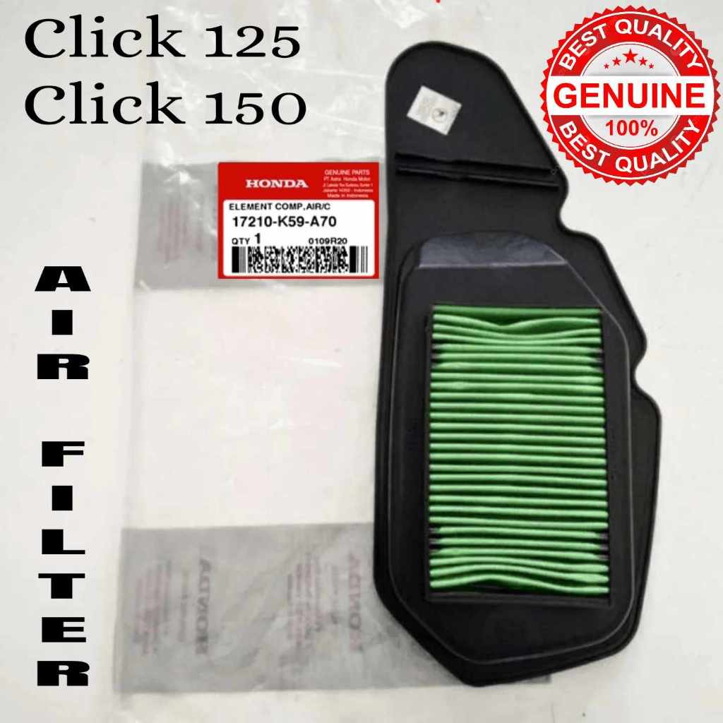 Air Filter For Honda Click v1 v2 v3/ Click 150 v1 v2 Parts | Shopee ...