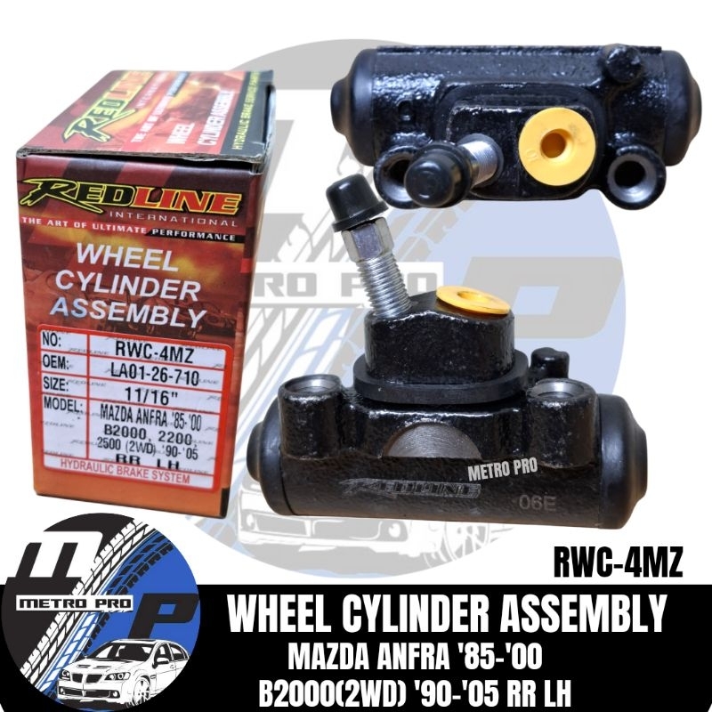 REDLINE Wheel Cylinder Assembly(RWC-4MZ)For MAZDA ANFRA '85-'00, (11/16 ...