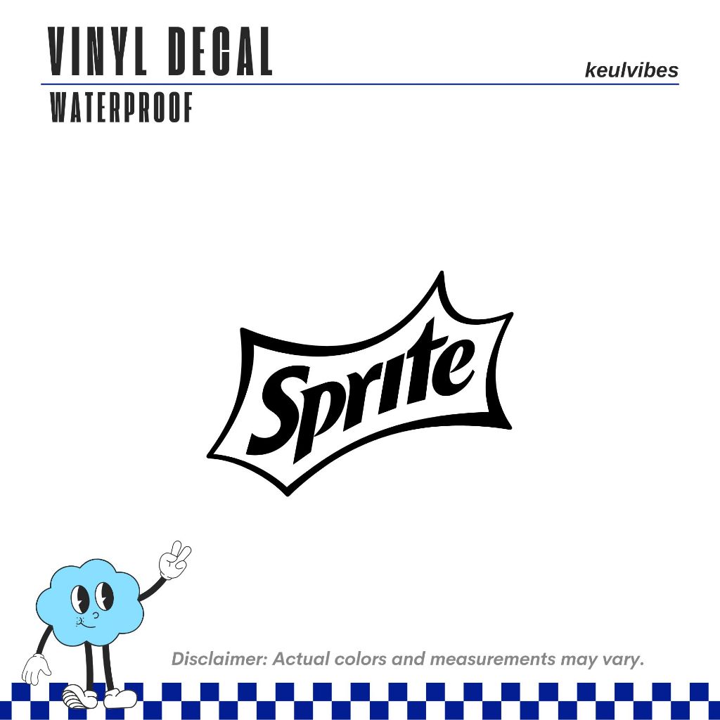 Sprite logo Vinyl Decals brand laptop motor bike car tumbler sticker ...