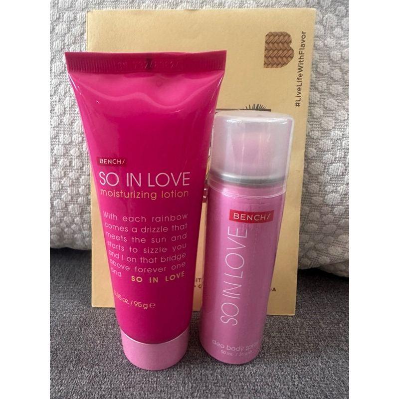 BENCH SO IN LOVE GIFT SET IN BENCH PAPER POUCH | Shopee Malaysia