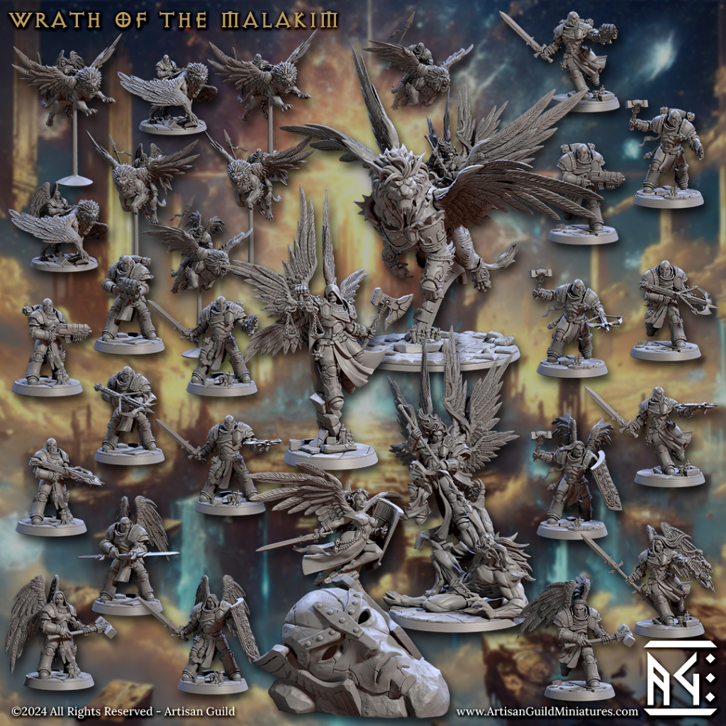 Wrath of the Malakim by Artisan Guild miniatures DND tabletop minis ...