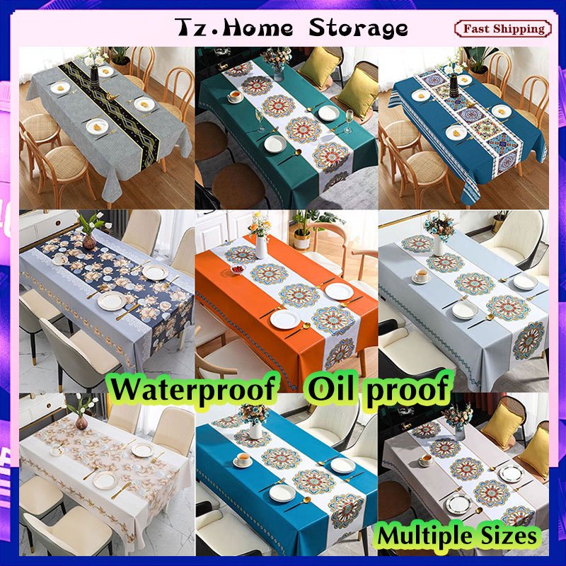 Dining Table Cloths Pvc Tablecloth Oil Proof Waterproof Antifouling ...