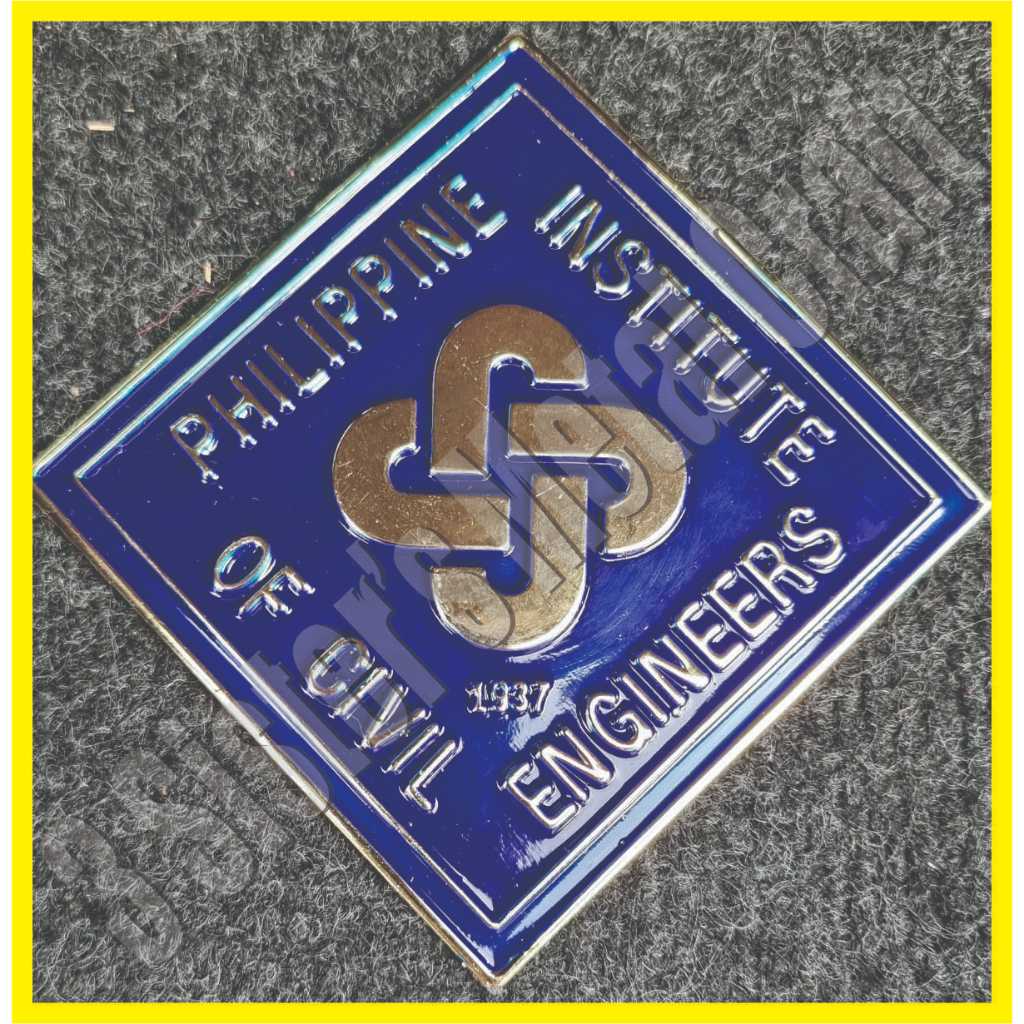 Philippine Institute of Civil Engineers car emblem, size: 3 inch ...