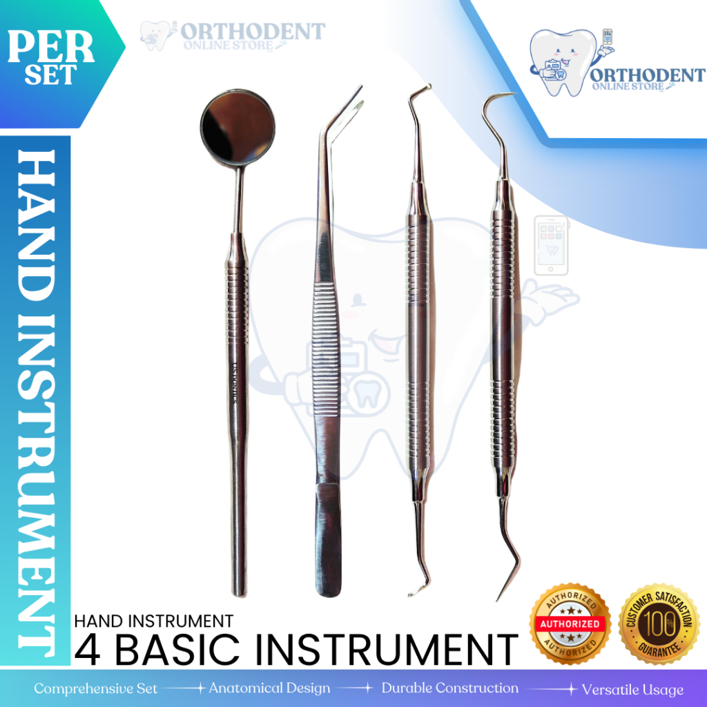 US Dontics Premium 4 Basic Instrument Set: Essential Dental Tools for ...