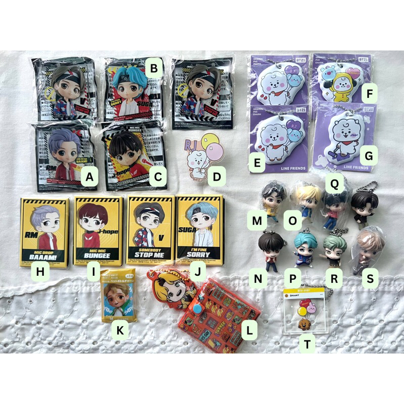 Official BTS TinyTan BT21 Acrylic Clip / Badges / PVC Keychains / Figure Keychains | Shopee Malaysia