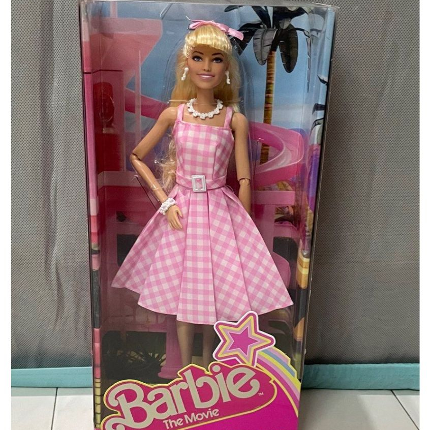 BARBIE The Movie Signature Margot Robbie Doll in Pink Gingham Dress ...