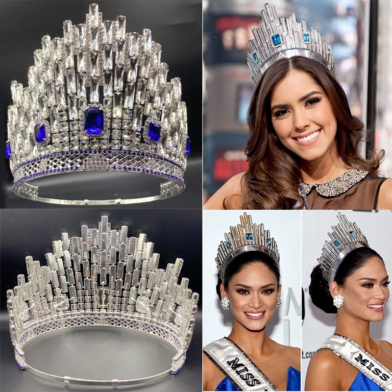 Big Miss Universe Crown Beauty Pageant Crown Queen Baroque Tiaras ...