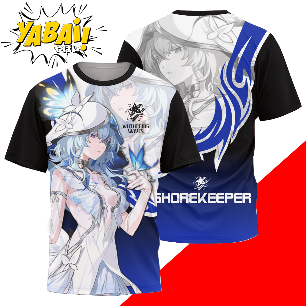 Yabaii Wuthering Waves Changli Character Premium Full Bleed Anime T ...