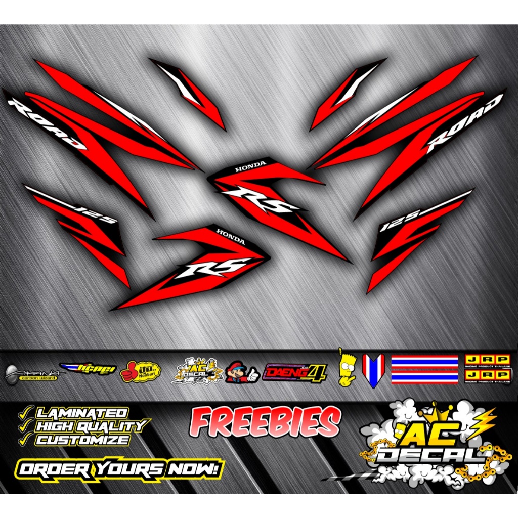 Honda RS 125 Fi Decal Custom Color | Shopee Malaysia
