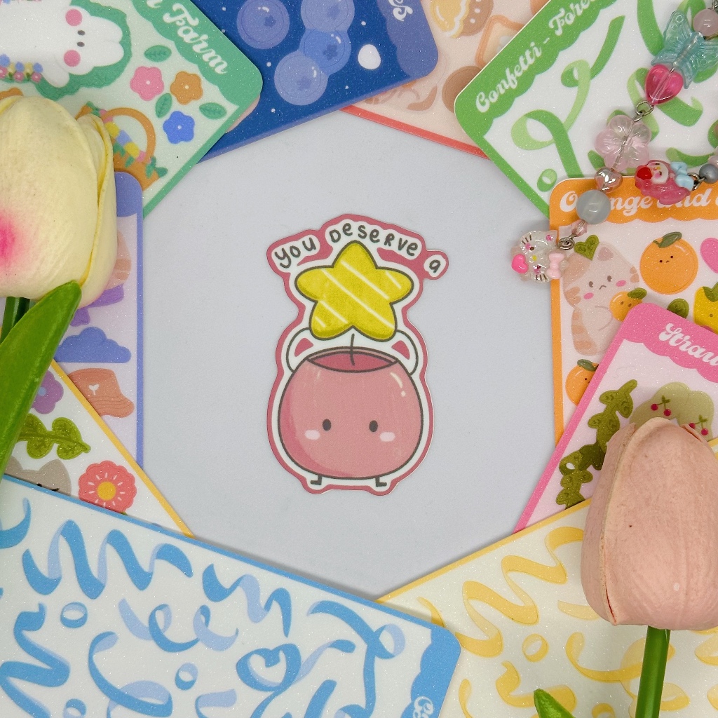 you deserve a star junimo fanart sticker flake | perfect for planners ...