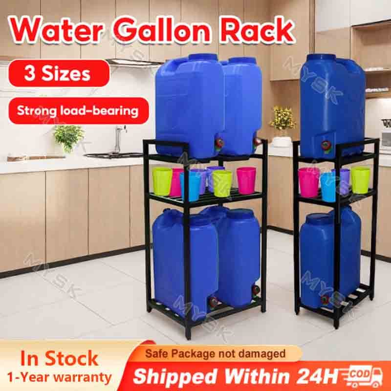 2/3 Layers Water Gallon Rack Water Dispenser Rack Stainless Steel Water ...