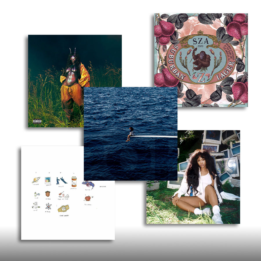 SZA Album Print Modern Waterproof Phototile Display Album Cover Sintra ...
