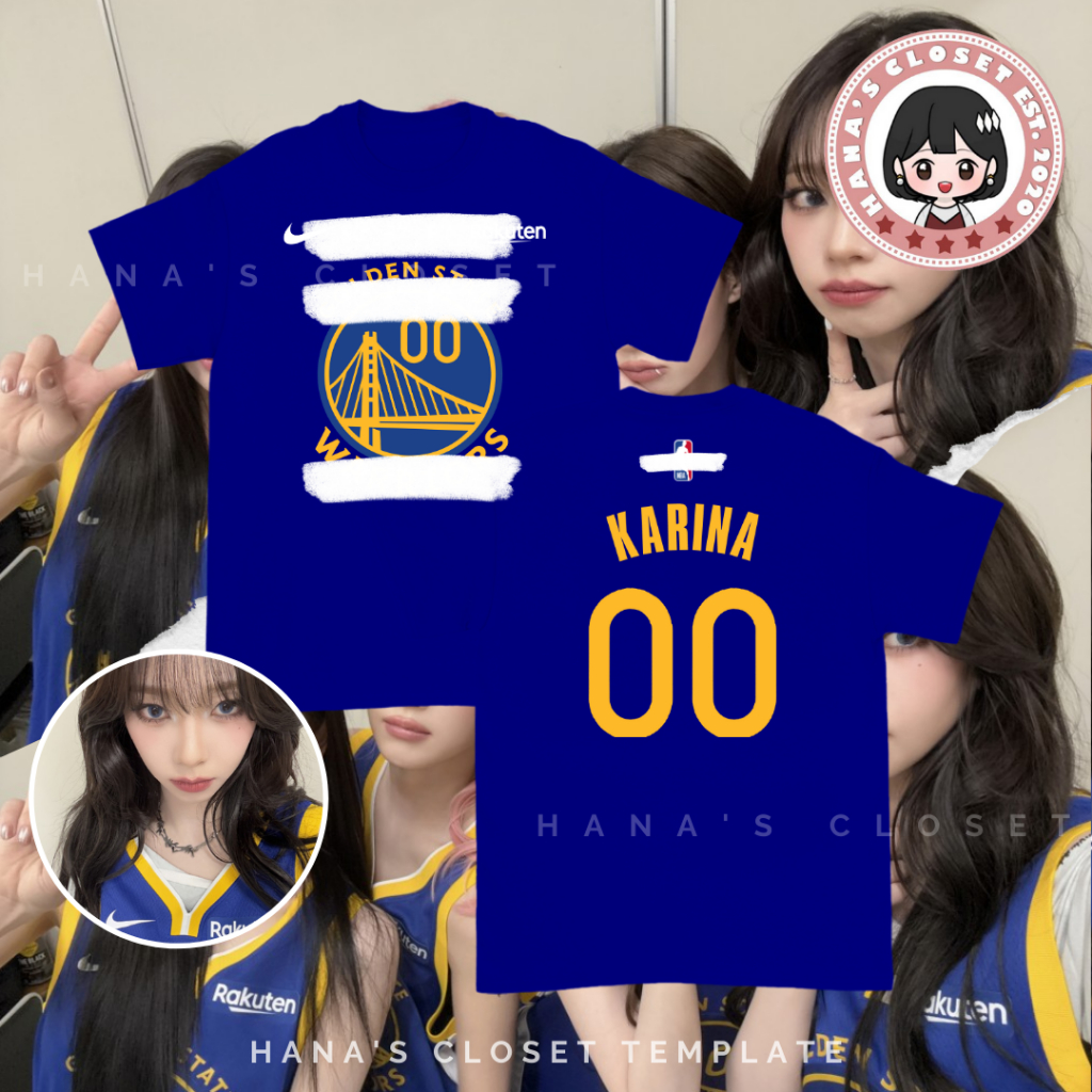 GSW Aespa NAME AND NUMBER Customized Inspired T Shirt | Shopee Malaysia