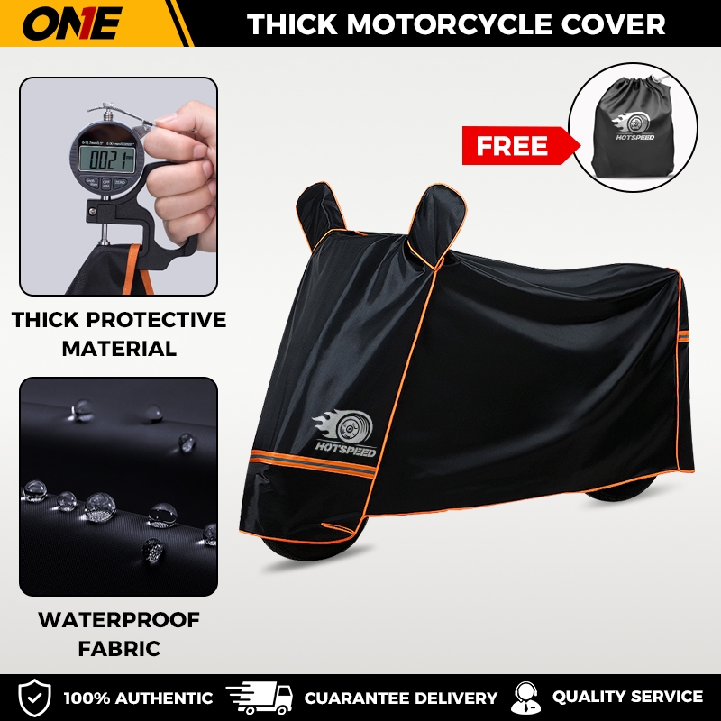 HOTSPEED Motorcycle Cover Waterproof With Mirror Sun Protection Honda ...