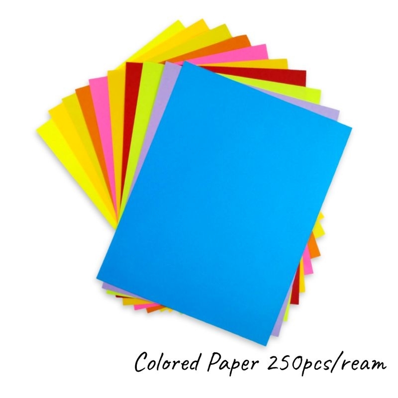 Retail: 80gsm Colored Paper 50 100 250 SHORT A4 LONG Smooth & Thick ...