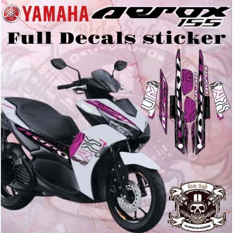 Yamaha Aerox 155 Version 2 Full Decals Sticker Accessories / Aerox ...
