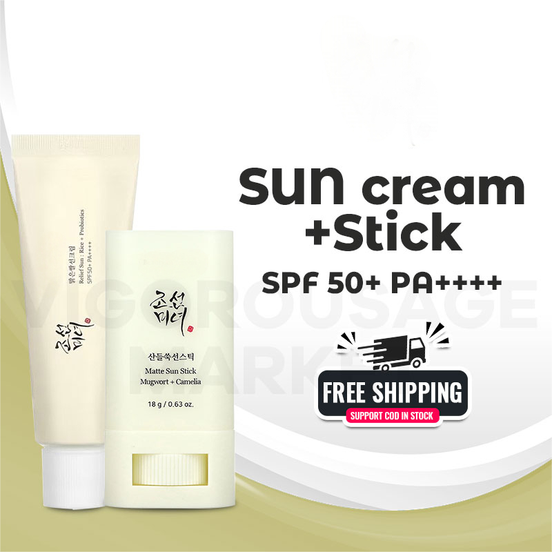 BOJ Matte Sun Stick/Relief Sun: Rice + Probiotics SPF50+ PA ...
