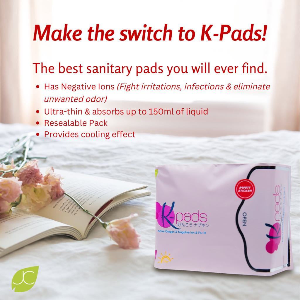 K-Pads Sanitary Napkin 10pcs per pack (anti-dysmenorrhea, active oxygen ...