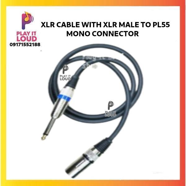 XLR CABLE WITH XLR MALE TO PL55 MONO CONNECTOR | Shopee Malaysia