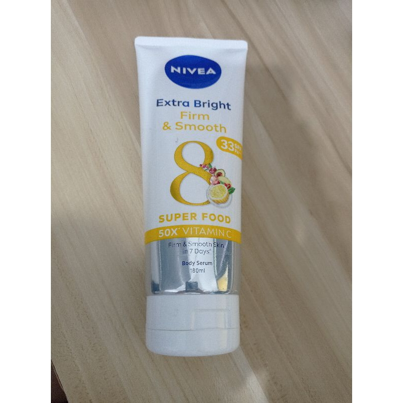 NIVEA Extra Bright Firm and Smooth Body Serum 33 spf PA+++ 180ml with 8 ...