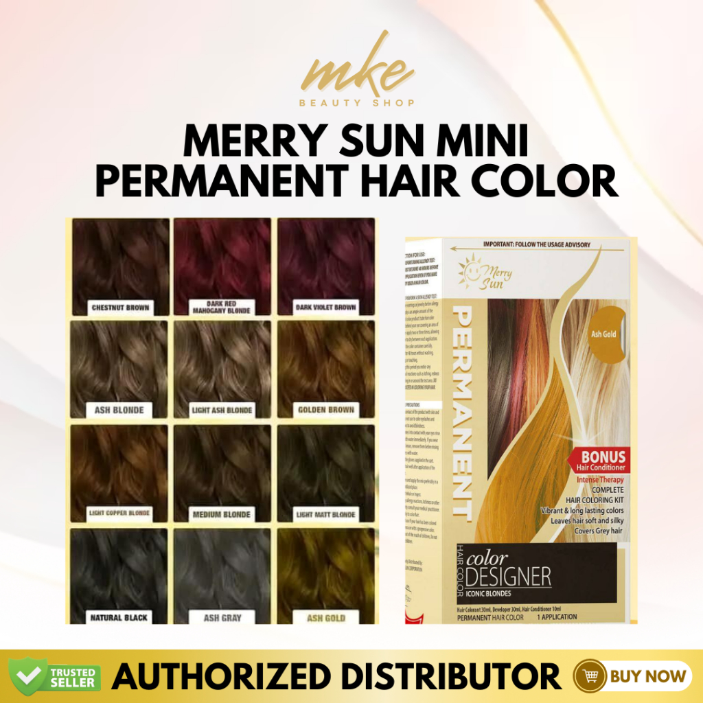 MERRY SUN PERMANENT HAIR COLOR MINI | Shopee Malaysia