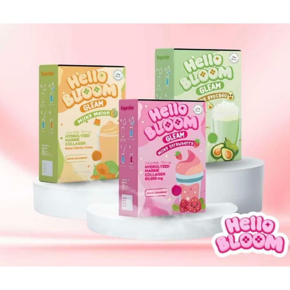Hello Bloom Gleam Drinks (10 Sachet in 1 Pack 18g) | Shopee Malaysia