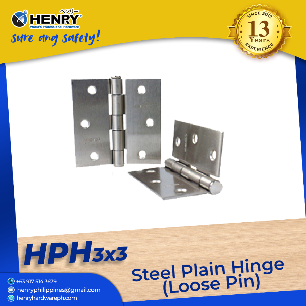 HINGE LOOSE PIN STAINLESS STEEL - HPH3X3 (HENRY) | Shopee Malaysia