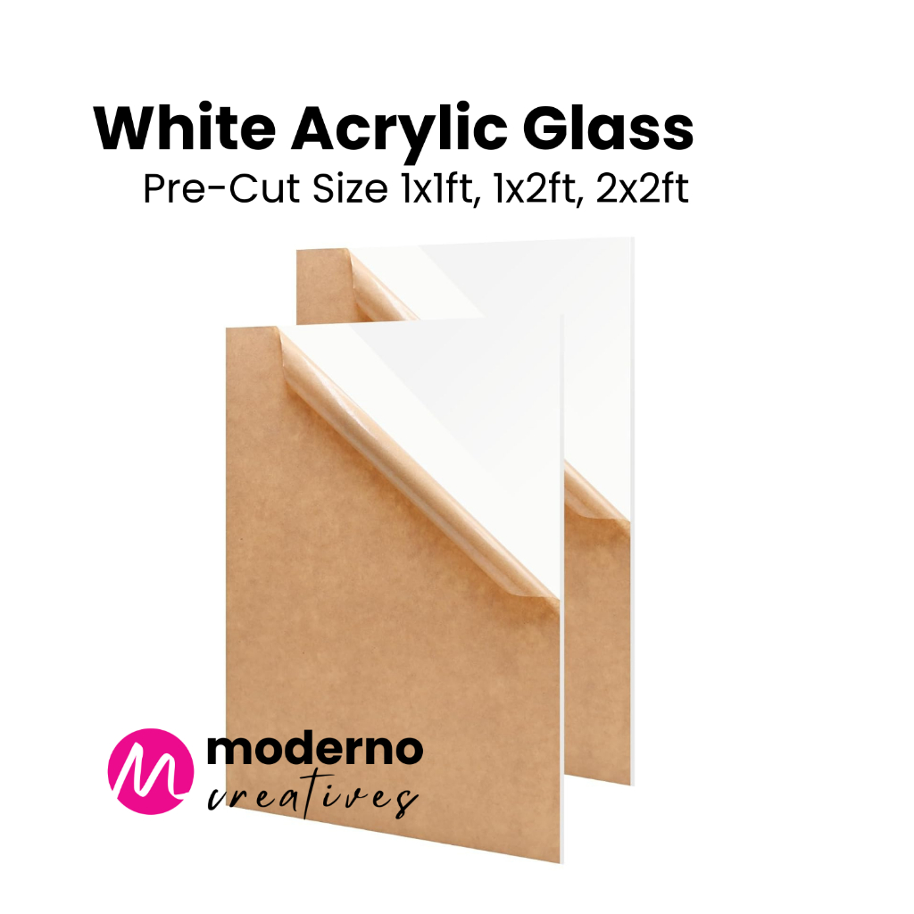 White Acrylic Sheet Plastic Glass Plexiglass Board 3MM | Big Sizes ...