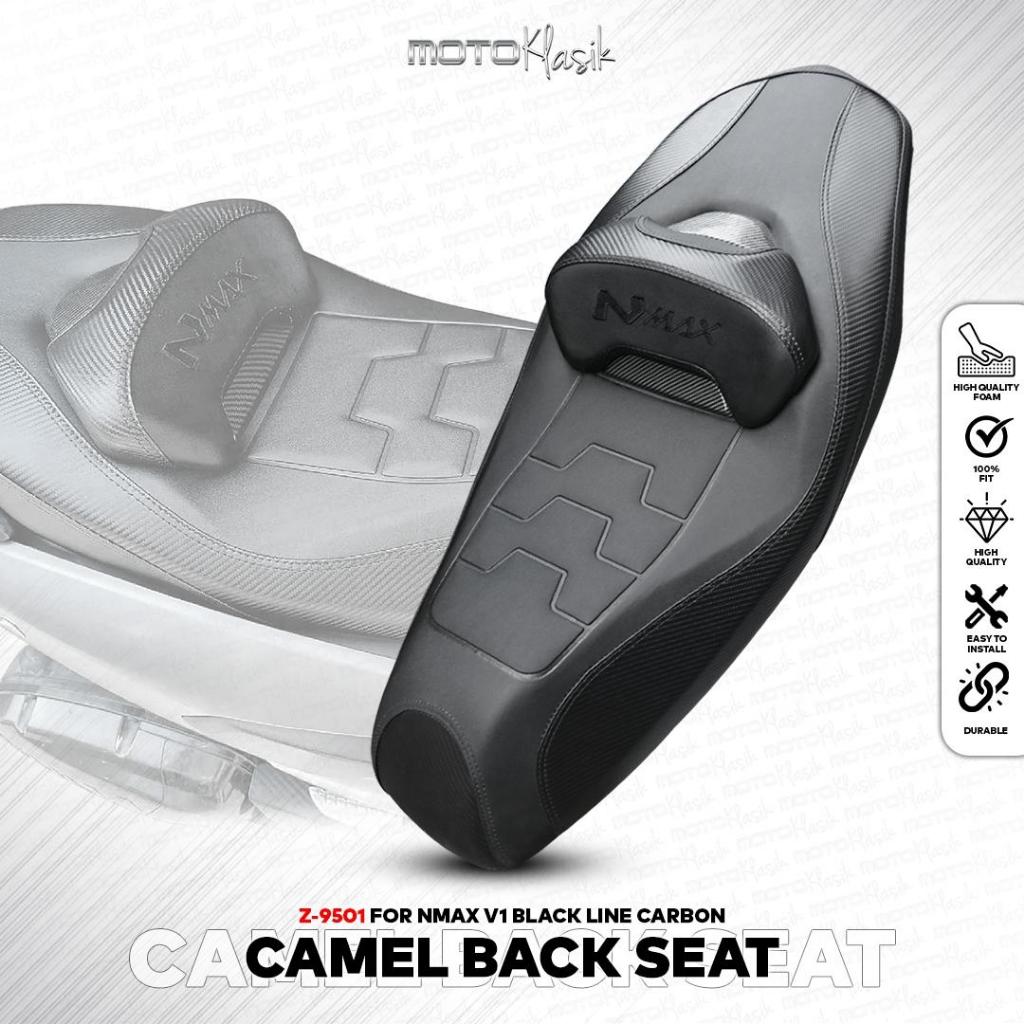 NMAX V1 CAMEL BACK SEAT BLACK LINE CARBON Z-9501 WITH EMBROIDED LOGO ...