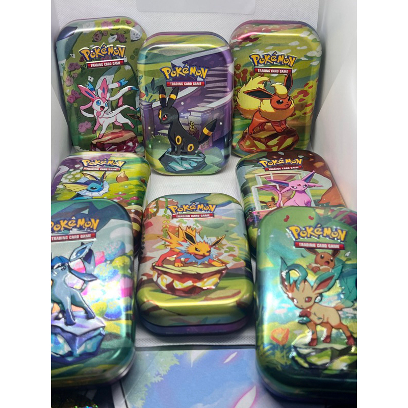 Pokemon TCG - Prismatic Evolutions Mini Tins - Complete Set of 8 - No ...
