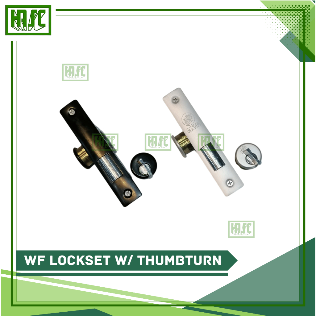 WF Lockset with thumbturn for Aluminum Swing Door [HASC] | Shopee Malaysia