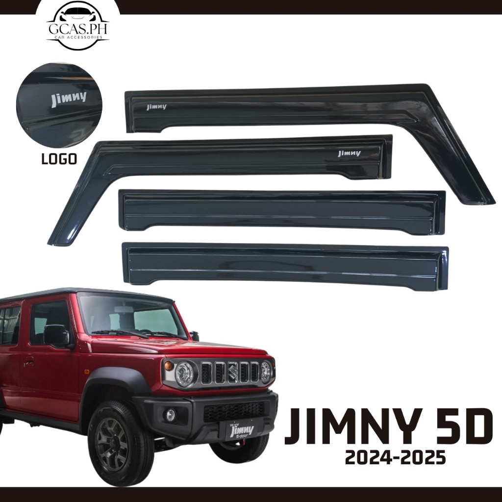 Suzuki Jimny 5 Door Rain Visor, Rain gutter, Door visor, Window visor ...
