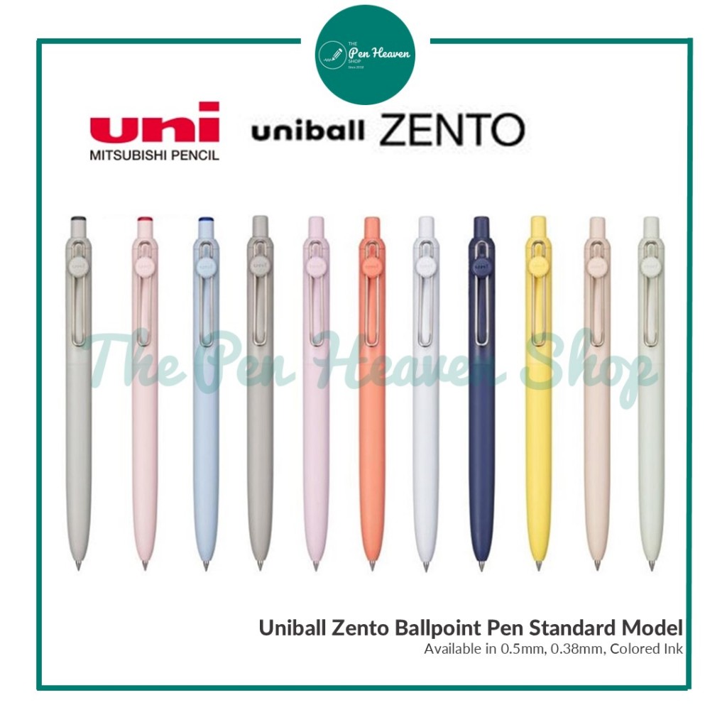 Uniball Zento Ballpoint Pen Standard Model (0.5, 0.38mm) | Shopee Malaysia