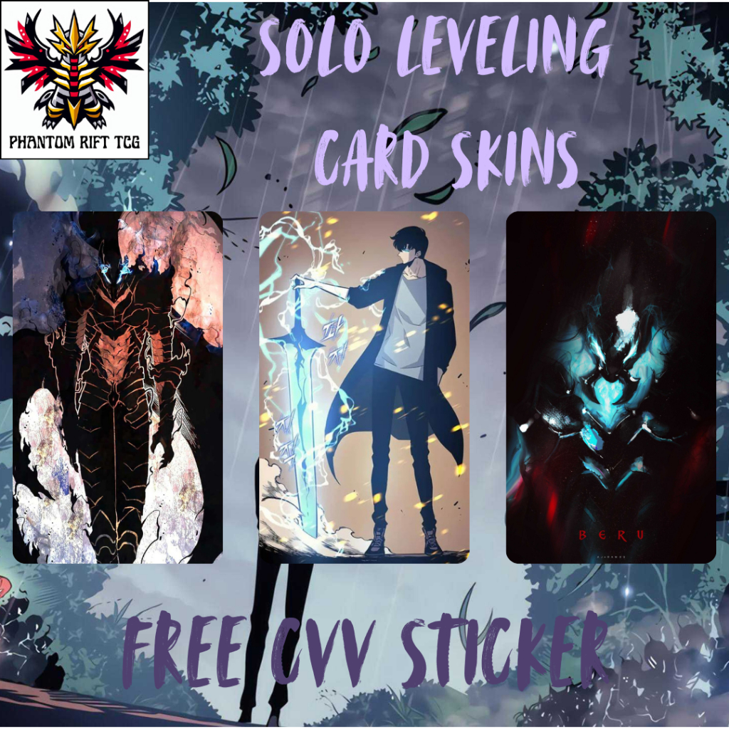Solo Leveling Card Skins / Stickers for BEEP and Loyalty Cards | Shopee ...