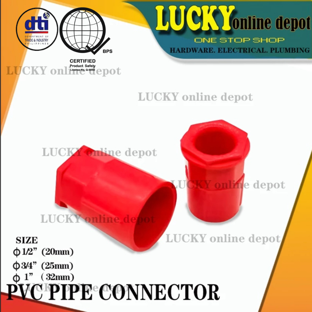 EOPPO/ROTO ORANGE PVC Pipe CONNECTOR (Conduit Fitting) | Shopee Malaysia