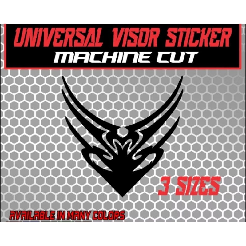 universal sticker for visor machine cut diecut sticker | Shopee Malaysia