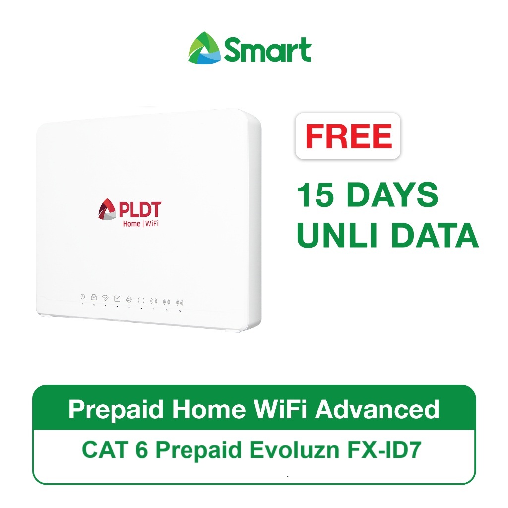 PLDT Home WiFi LTE Advanced CAT 6 Prepaid Evoluzn FX-ID7 WITH 15 DAYS UNLI DATA | Shopee Malaysia