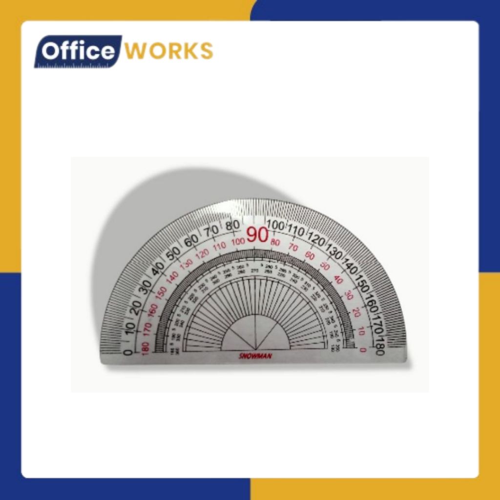 Big Plastic Protractor 180 sold by piece | Shopee Malaysia